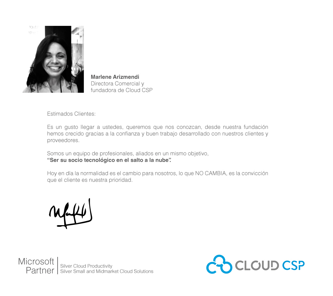 Nuestra empresa - Tienda Cloud CSP